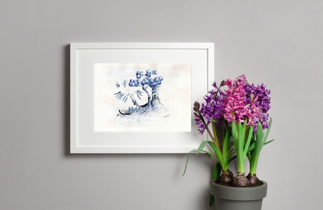 Instant Download Blue Wall Art Chinoiserie Wall Art Handmade Blue ...