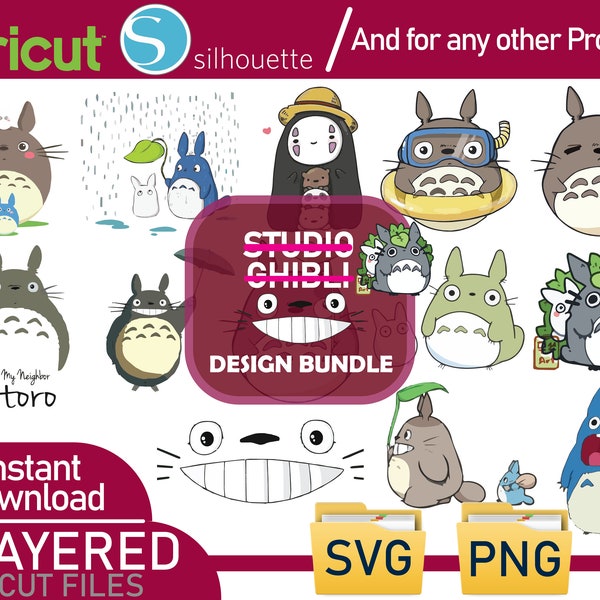 Totoro Svg Files - Etsy