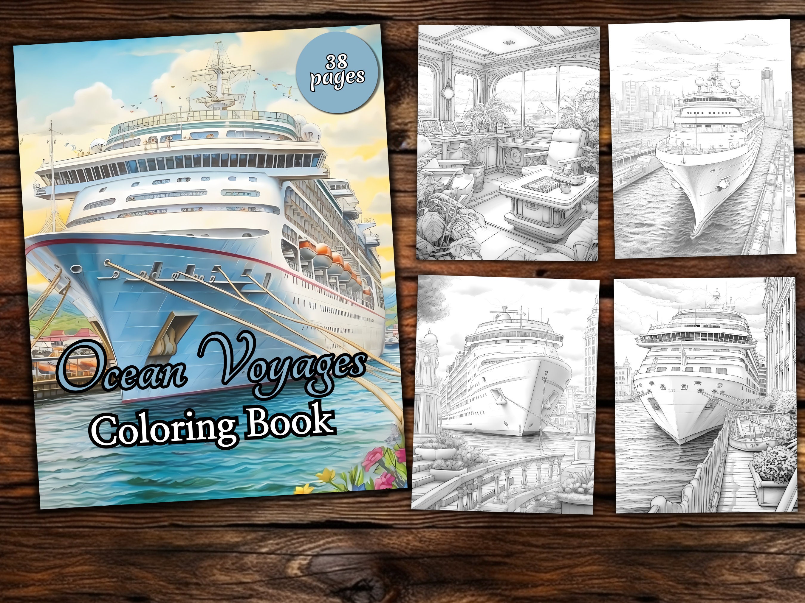 Cruise Ship Coloring Pages