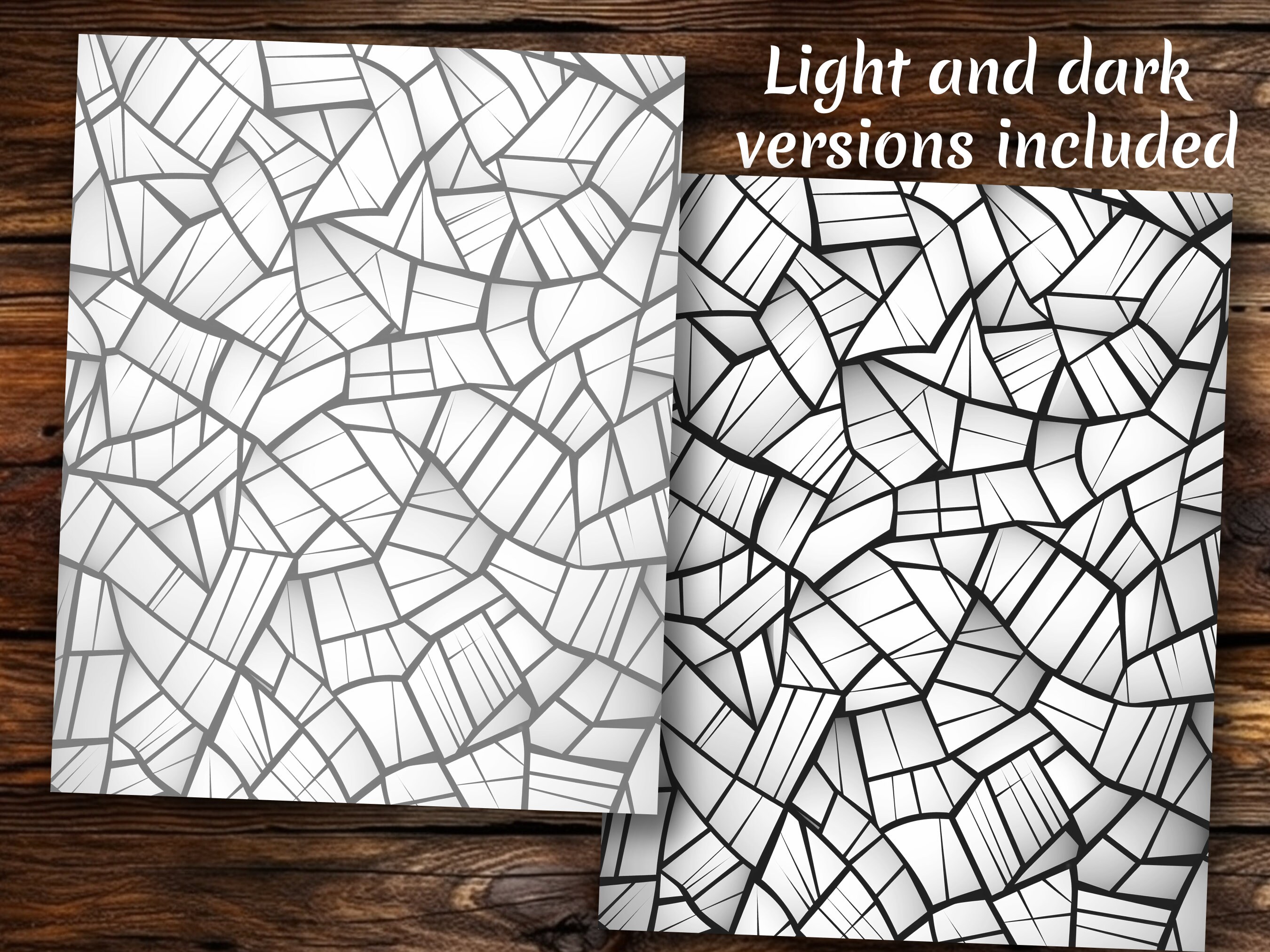 Geometric Patterns Coloring Book 61 Coloring Pages for - Etsy