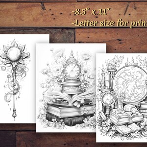 Magic Items Coloring Book, 36 Coloring Pages, for Adults and Kids ...