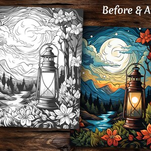 Lost Lanterns Coloring Book, 37 Coloring Pages, for Adults and Kids ...