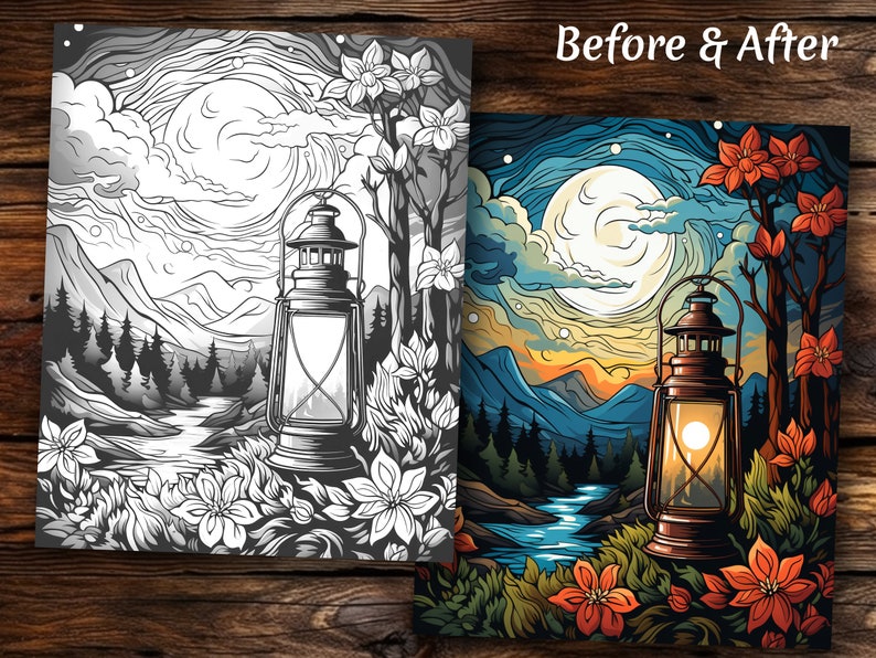 Lost Lanterns Coloring Book 37 Coloring Pages for Adults and - Etsy