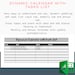 Dynamic Monthly and Annual Calendar With Tasks List Spreadsheet Digital ...