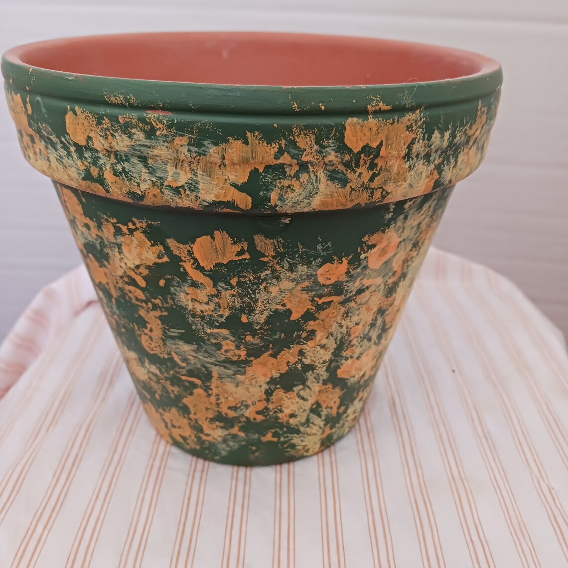 Sponge Painted 6 Inch Clay Pot - Etsy