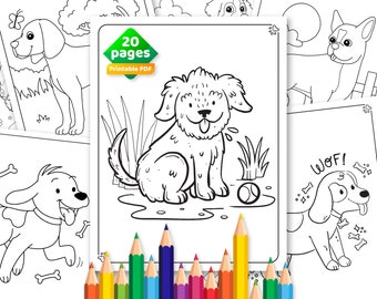 10 Animals Coloring Pages Worksheets,pdf Digital Download, Great For ...