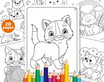 10 Animals Coloring Pages Worksheets,pdf Digital Download, Great For ...
