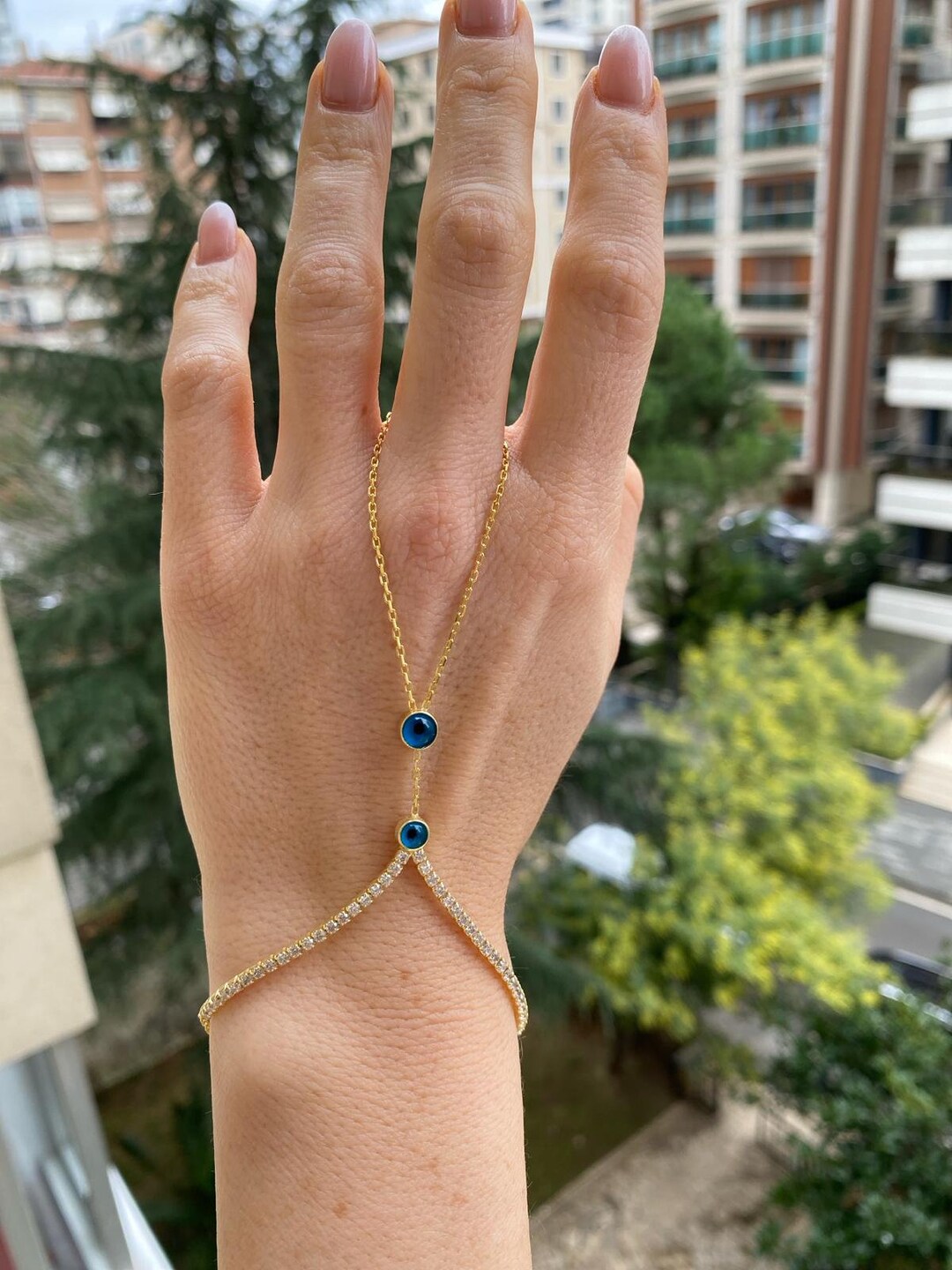 Sterling Silver Hand Ring Chain,hand Chain Jewelry,hand Chain Bracelet ...