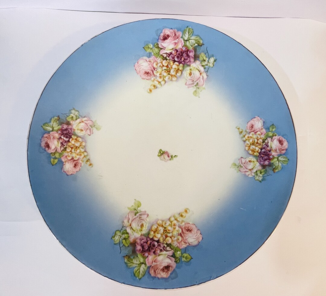 Antique Russian Gardner Porcelain Big Plate 1890s. - Etsy