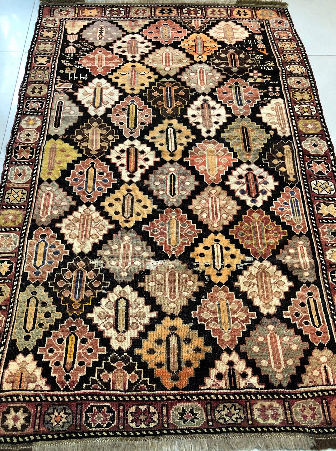 Antique Shervan Baku Rug - Etsy