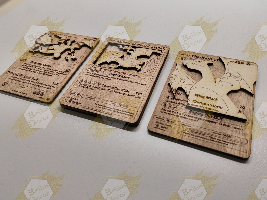 Charizard Bundle Pokemon Cards Laser Cutting Files - Etsy