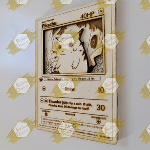 Pikachu Pokemon Card Laser Cutting File .svg .lbrn2 .dxf - Etsy