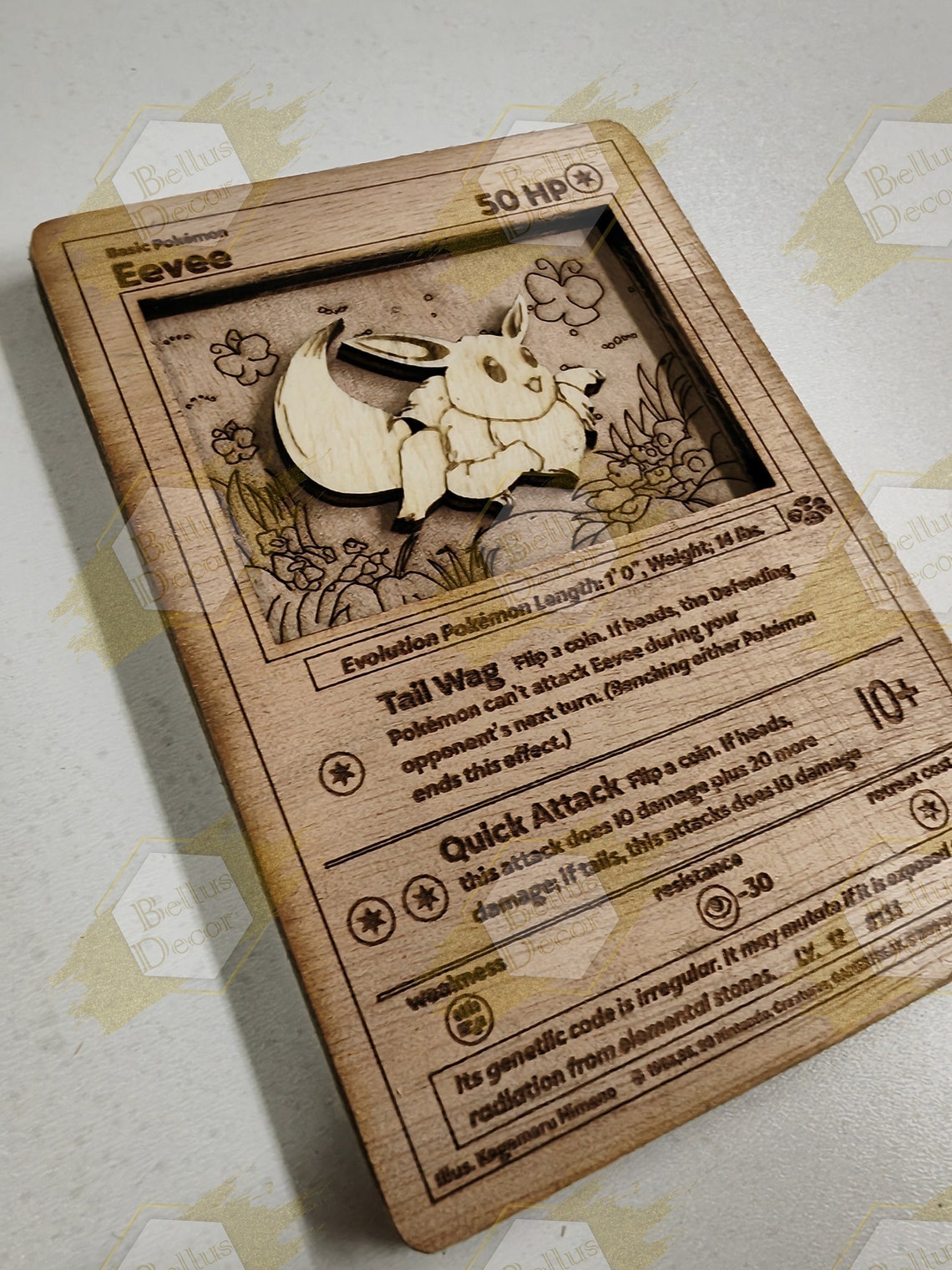 Eevee Evolution Bundle Pokemon Card Laser Cutting File .svg .lbrn2 .dxf ...