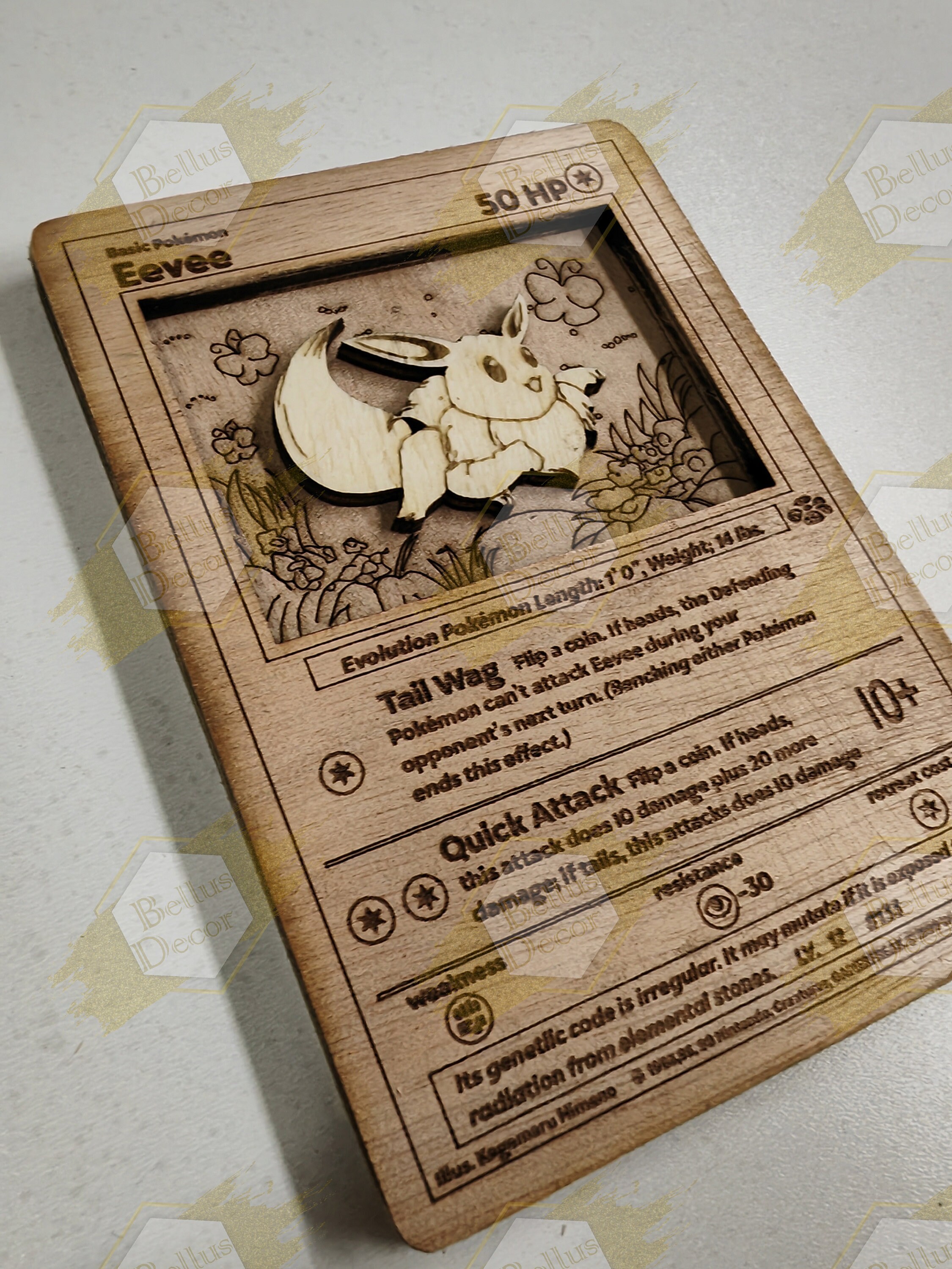 Eevee Evolution Bundle Pokemon Card Laser Cutting File .svg .lbrn2 .dxf ...