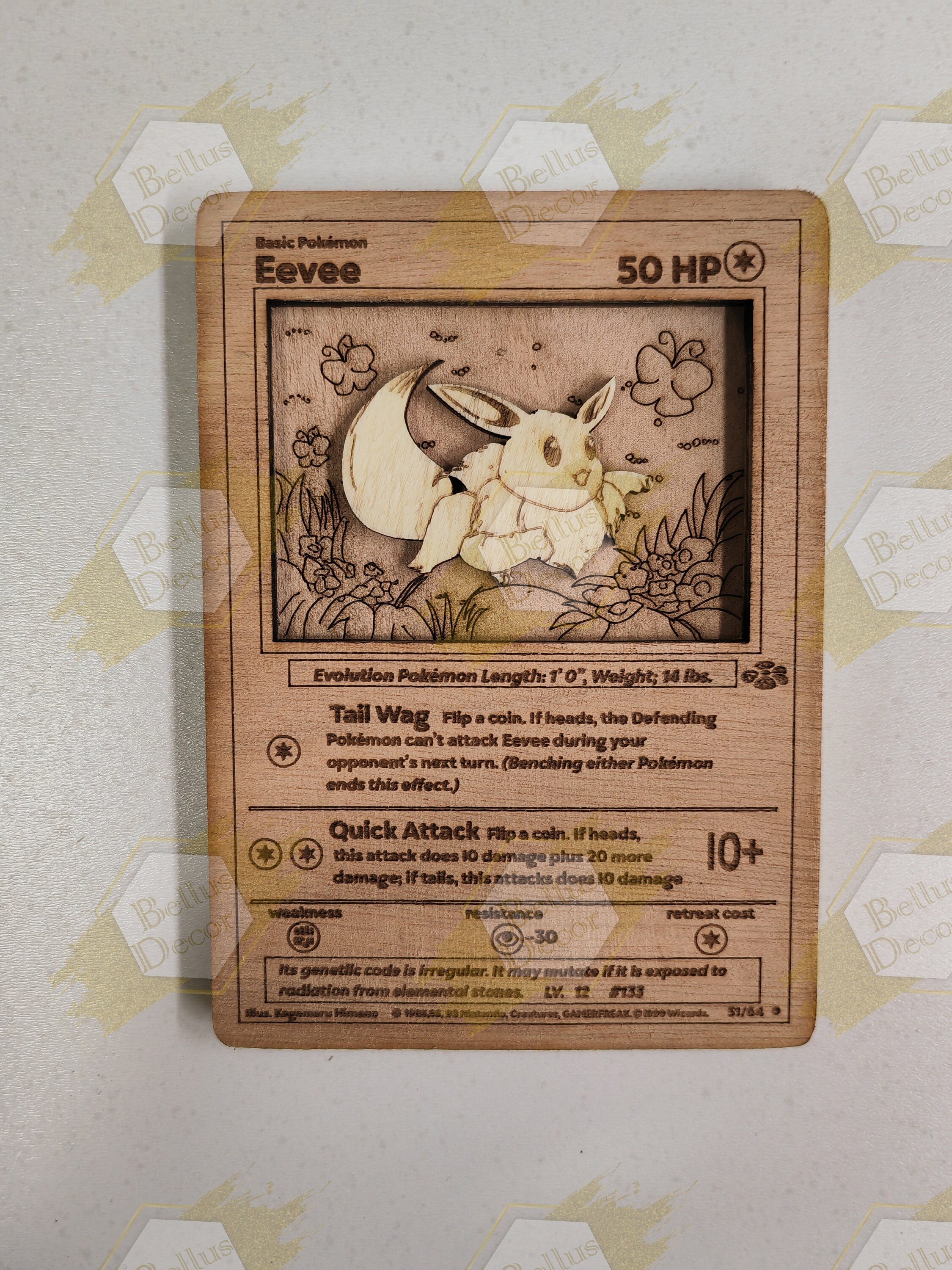 Eevee Evolution Bundle Pokemon Card Laser Cutting File .svg .lbrn2 .dxf ...