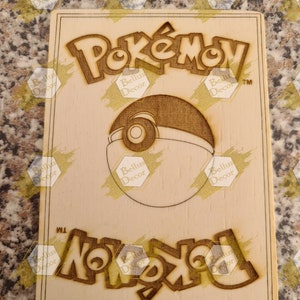 Pikachu Pokemon Card Laser Cutting File .svg .lbrn2 .dxf - Etsy