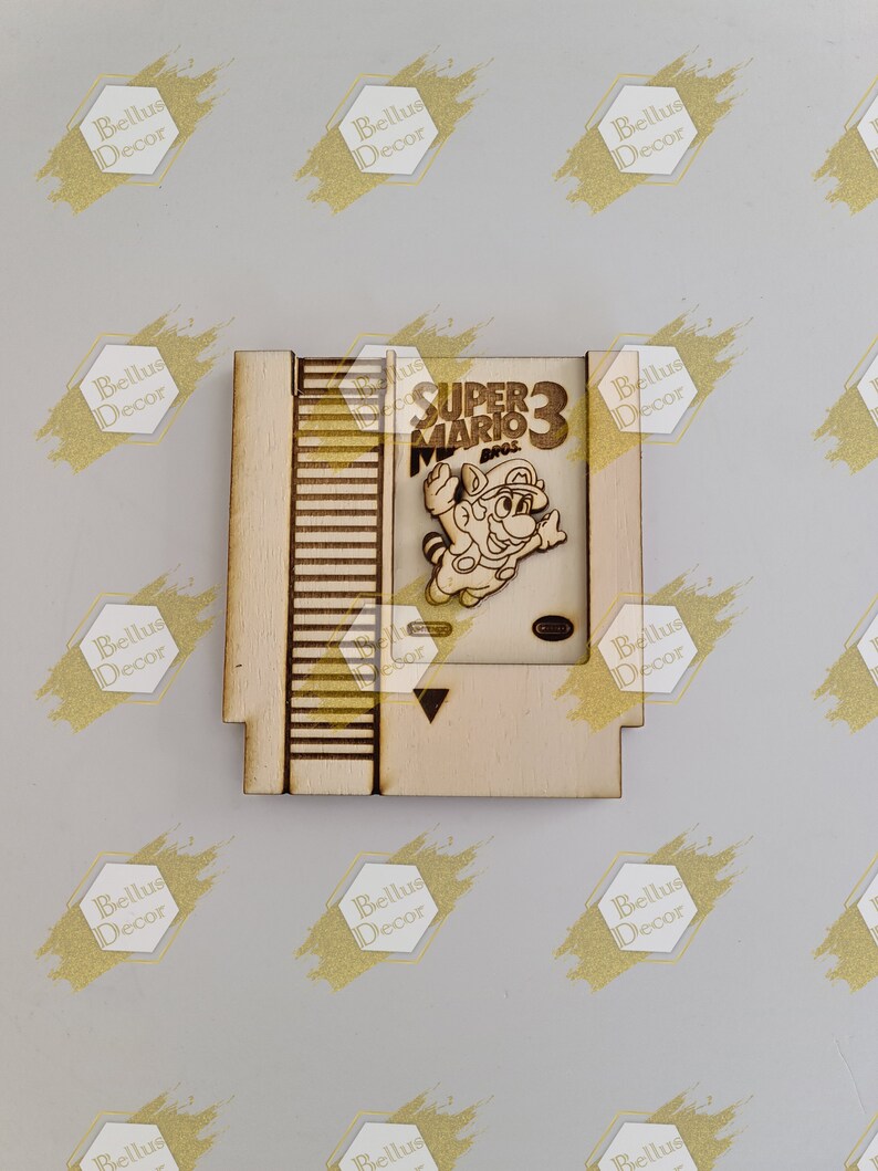 Super Mario 3 NES Cartridge nintedo .svg .dxf .lbrn2 - Etsy