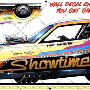 Tom Hoover Showtime Nitro Corvette Funny Car. Huge 35 &17 NITRO Heads ...