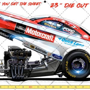 Tasca Motorcraft 2024 Funny Car, 23" "nitro Heads" Wall Decals - Etsy