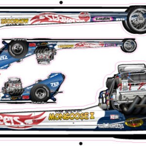 Don Garlits swamp Rat 30 Top Fuel Dragster, LARGE 35 nitro Heads Wall ...