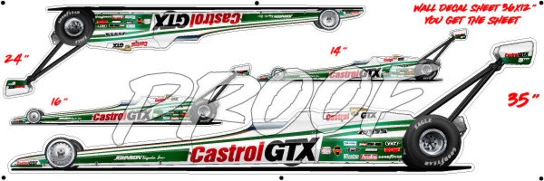 Gary Ormsby's castrol Streamliner Top Fuel Dragster, LARGE 35 nitro ...