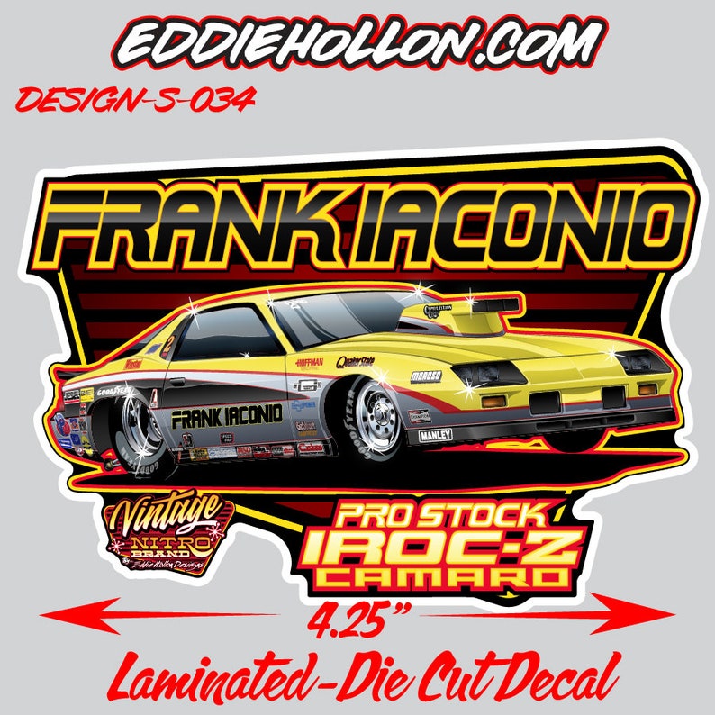 Frank Iaconio 84 Camaro Pro Stock Decal - Etsy