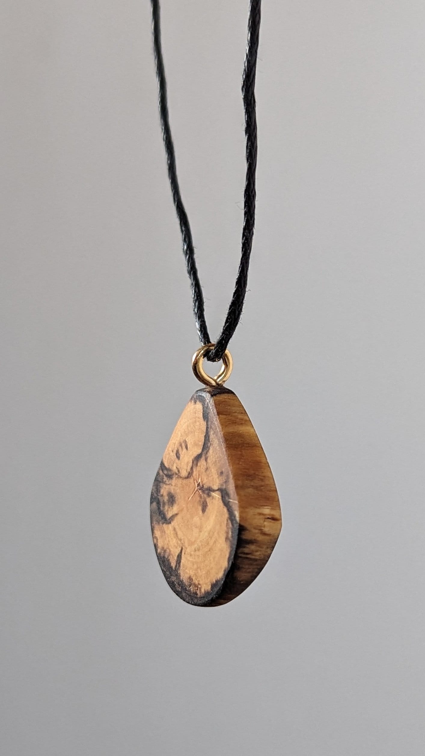 Elegant Wooden Pendant - Handmade Necklace Made of Naturally Fallen ...