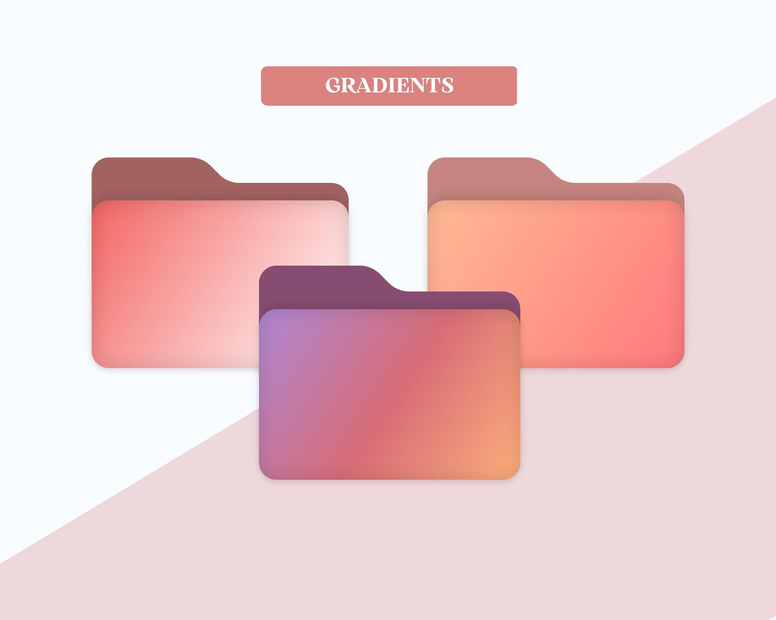 Desktop Folder Icons Desktop Wallpaper Organizer MacBook - Etsy