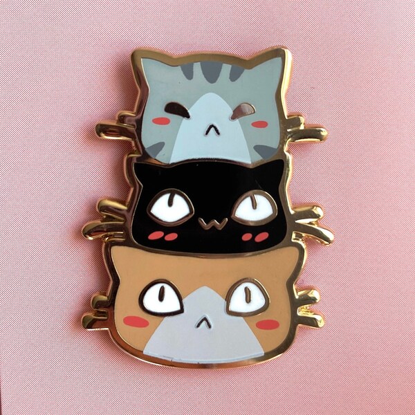Enamel Pin Cat - Etsy