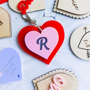 Personalised Valentines Day Keyring, Valentines Day Keychain ...