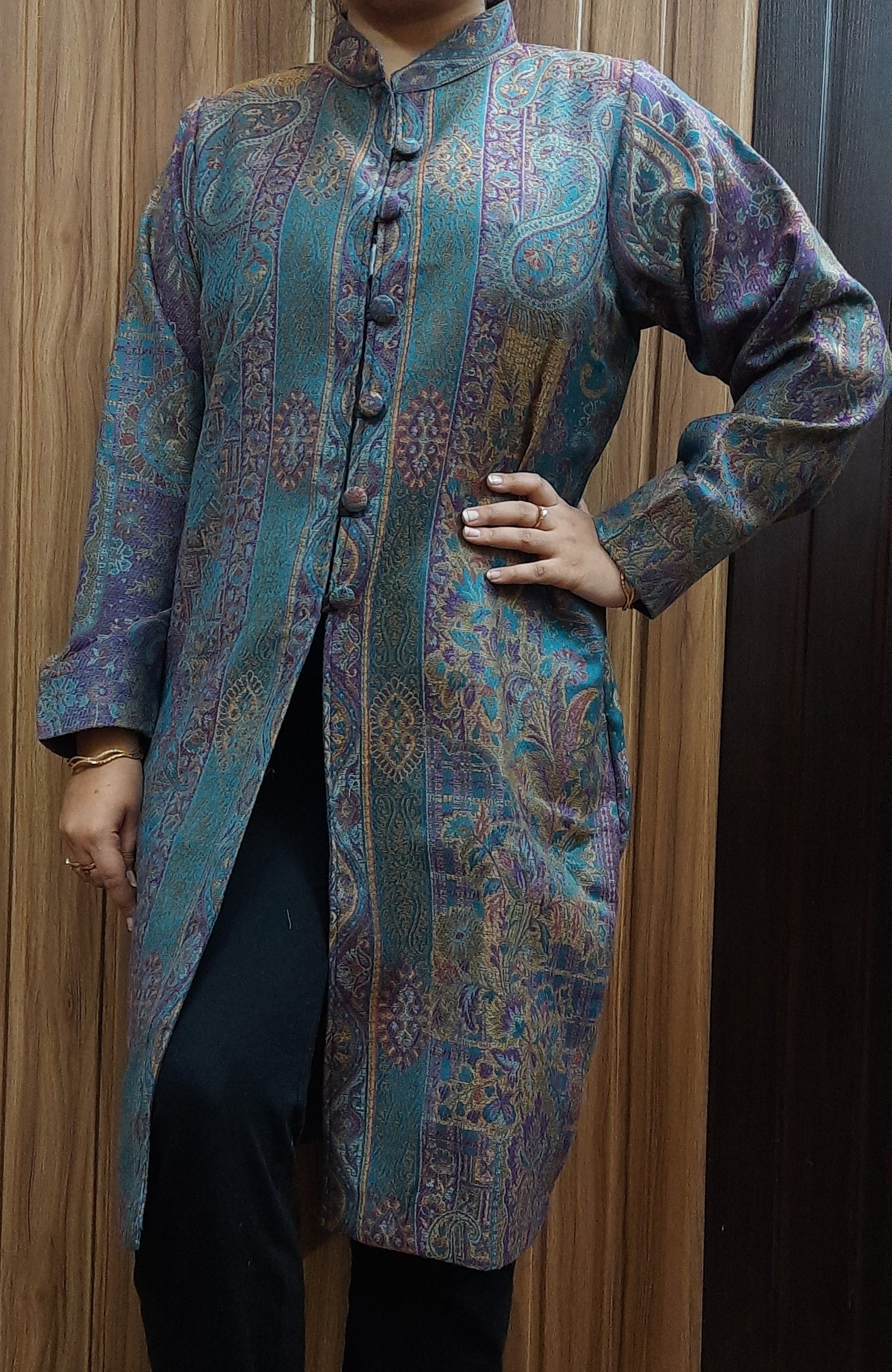 Indian Ethnic Jacket for Women by Allure Motifs,woollen Jacket,long ...