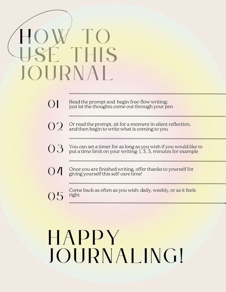 100 Journal Prompts for Self-reflection and Growth - Etsy