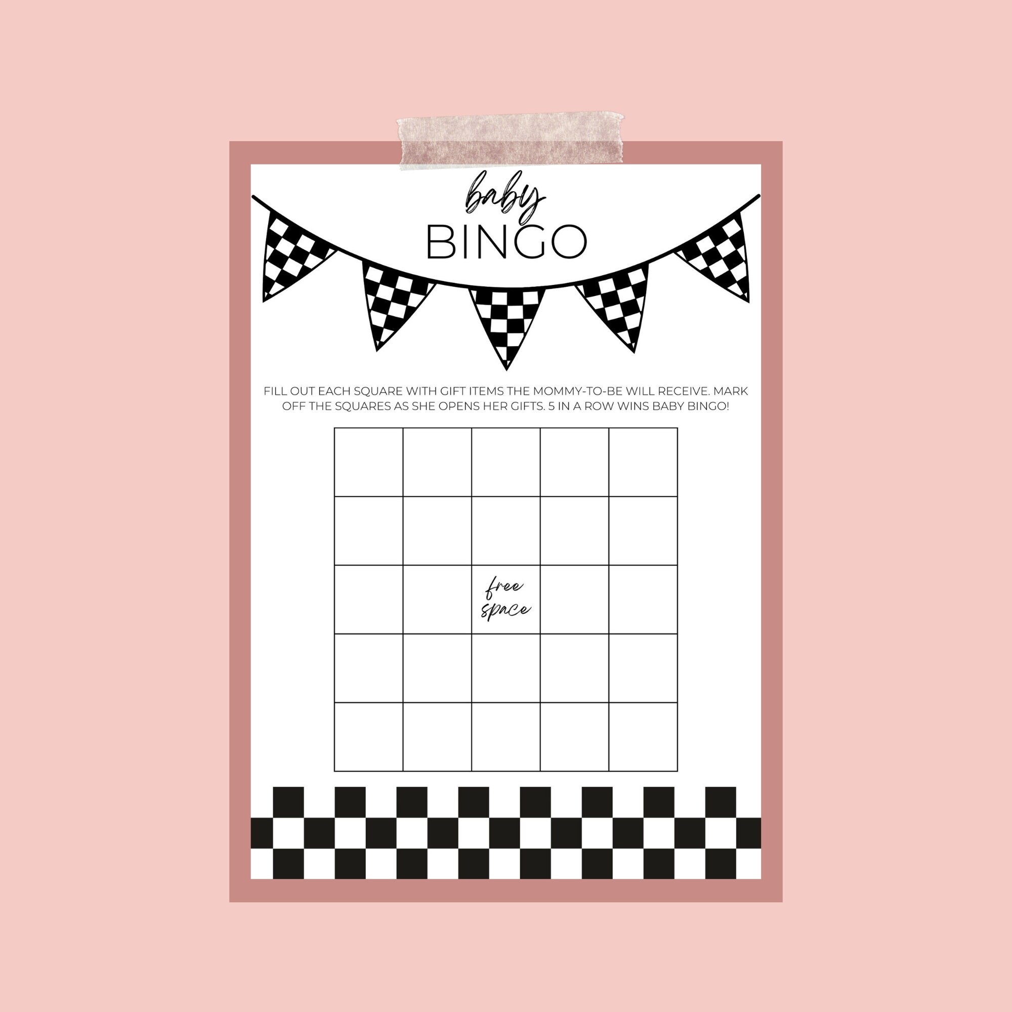 Race Car Baby Shower Games, Racing Baby Shower Games, Bingo Baby Shower ...