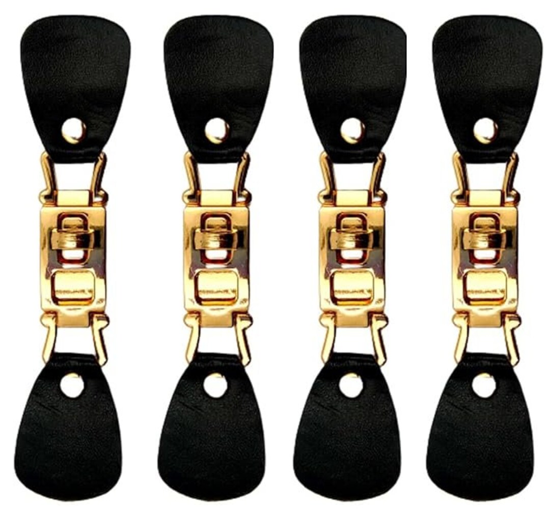 Pu Leather black Clasp Belt Buckle Toggle Button Insert Twisted for Bag ...