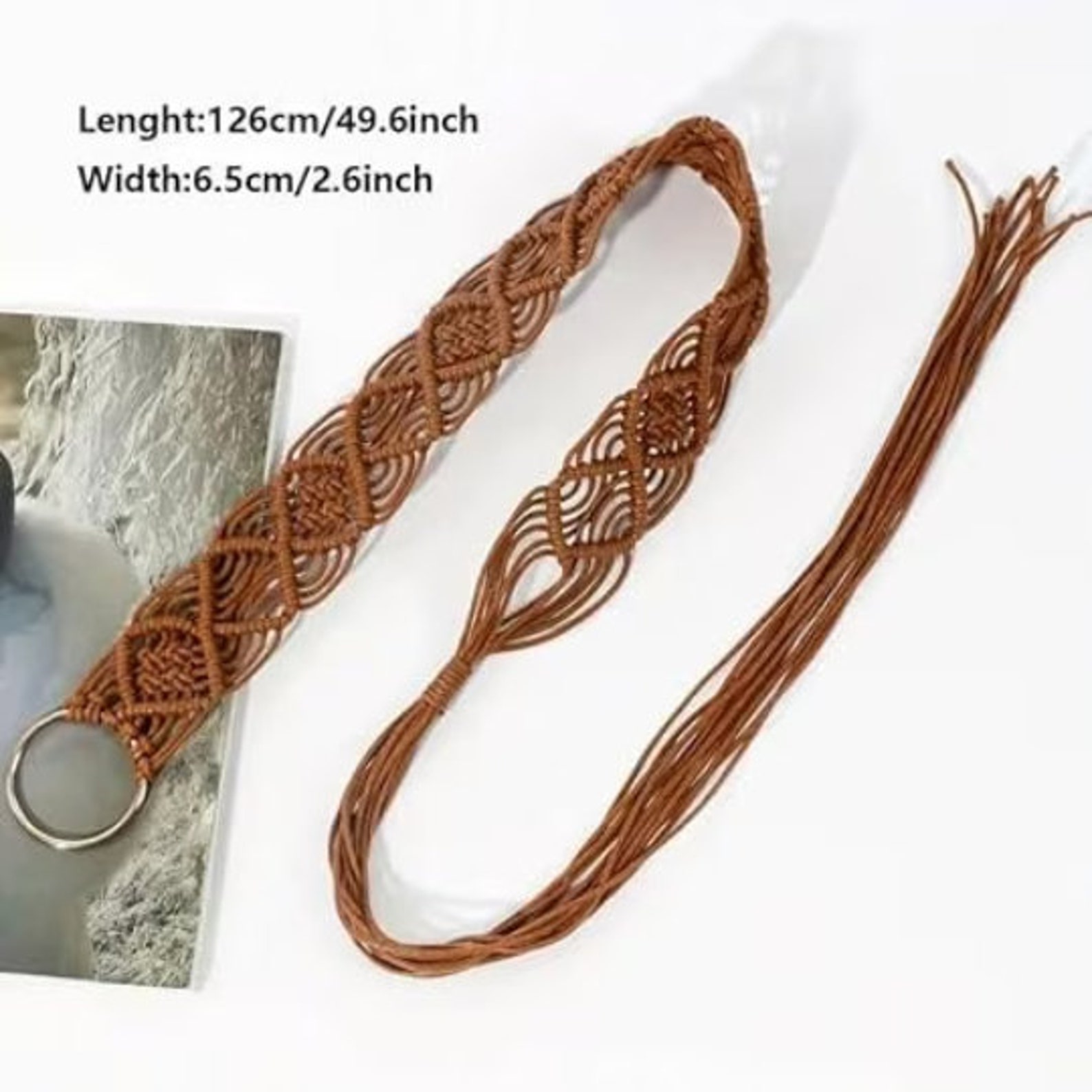 Macrame Belt, Boho Macrame Belt, Womens Macrame Belt, Woven Belt, Hippie Belt, Modern Brouwn ...