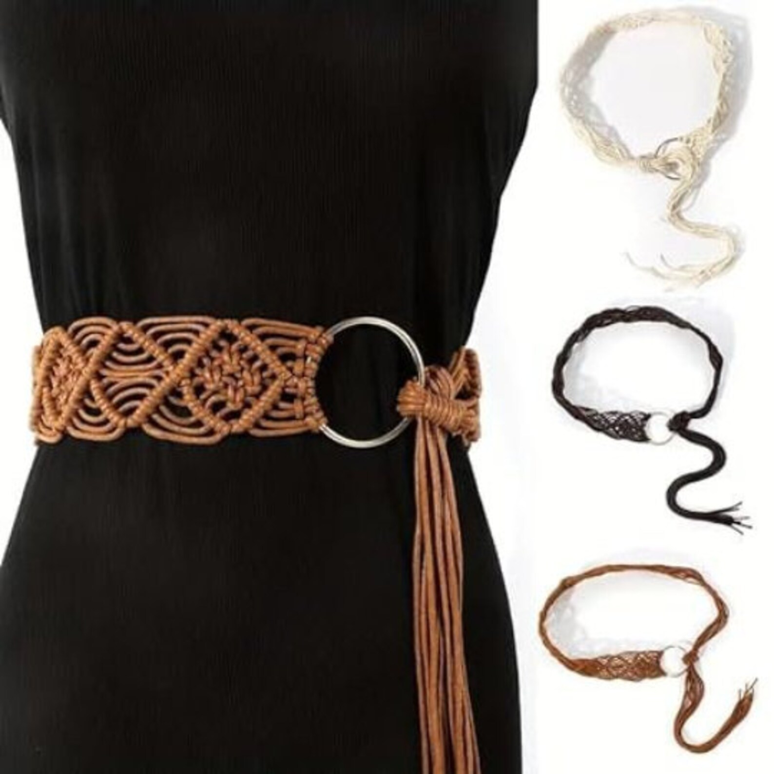 Macrame Belt, Boho Macrame Belt, Womens Macrame Belt, Woven Belt ...