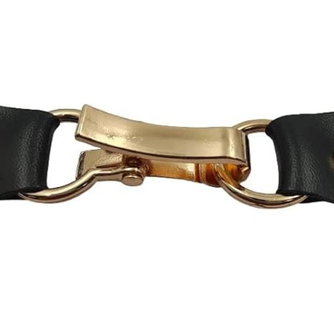 Genuine Pu Leather black Clasp Belt Buckle Toggle Button for Bag ...