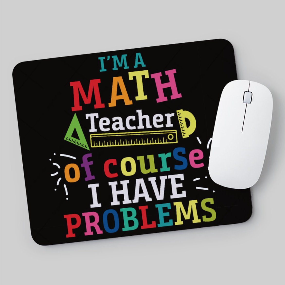 Math Teacher Mousepad 2 - Etsy