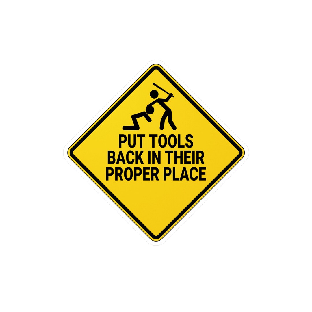 Toolbox Decals Funny Toolbox Warning Sign Toolbox Stickers - Etsy
