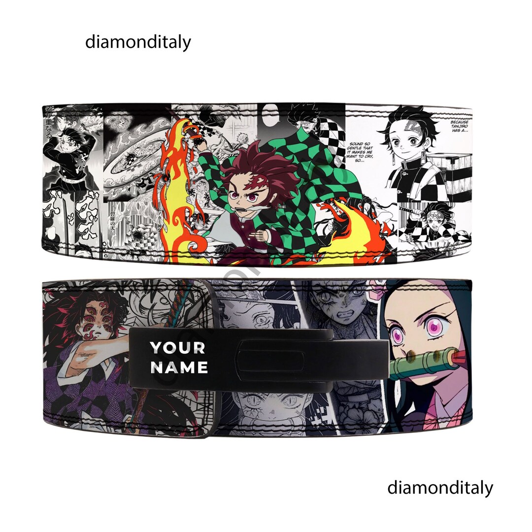 Tajiro Demon Slayer Lever Lifting Anime Belt Anime Gym Belt - Etsy