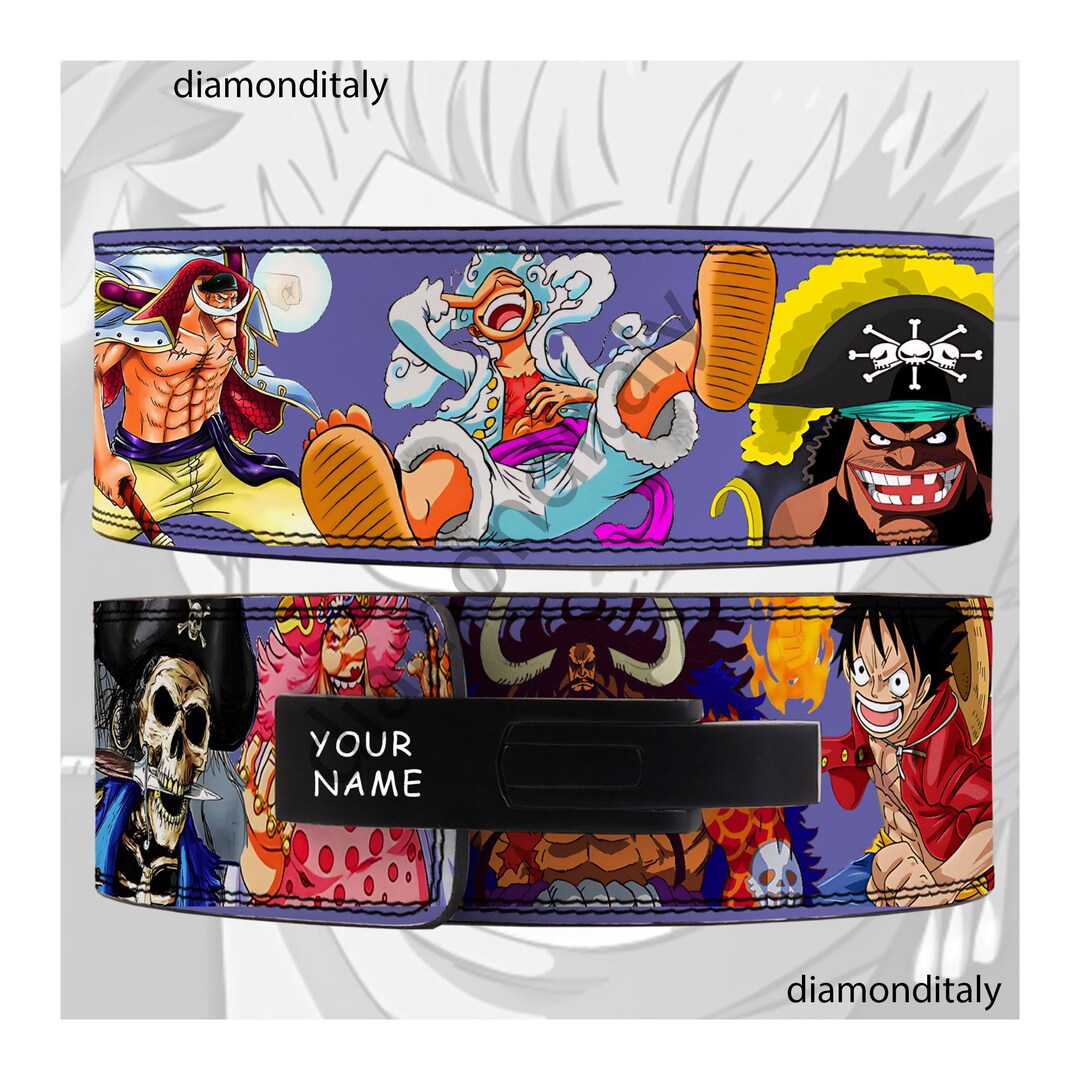Luffy One Piece Anime Lever Lifting Anime Belt Anime Gym - Etsy