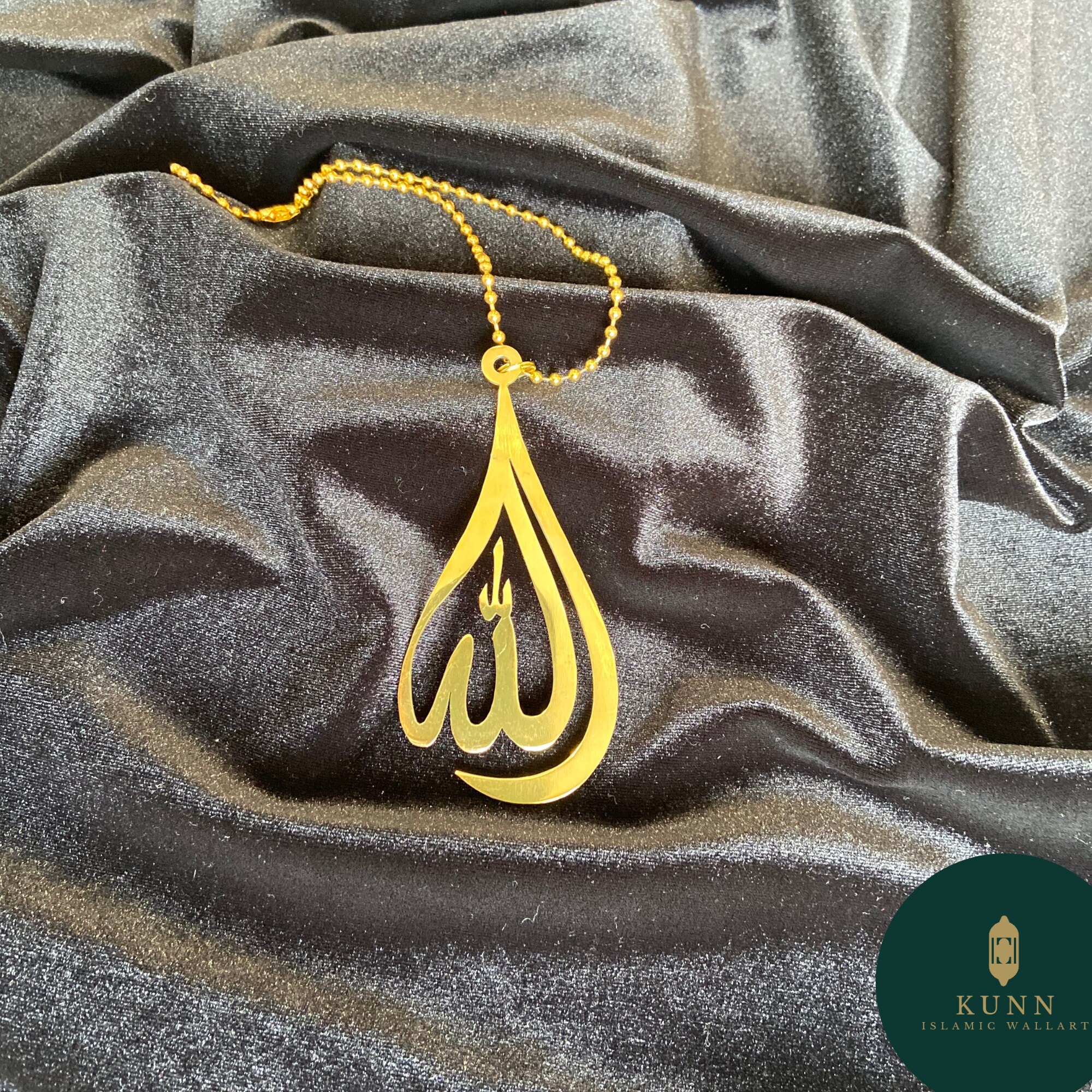 Allah Car Hanging Rearview Mirror Stainless Steel Car Hanging Decor ...