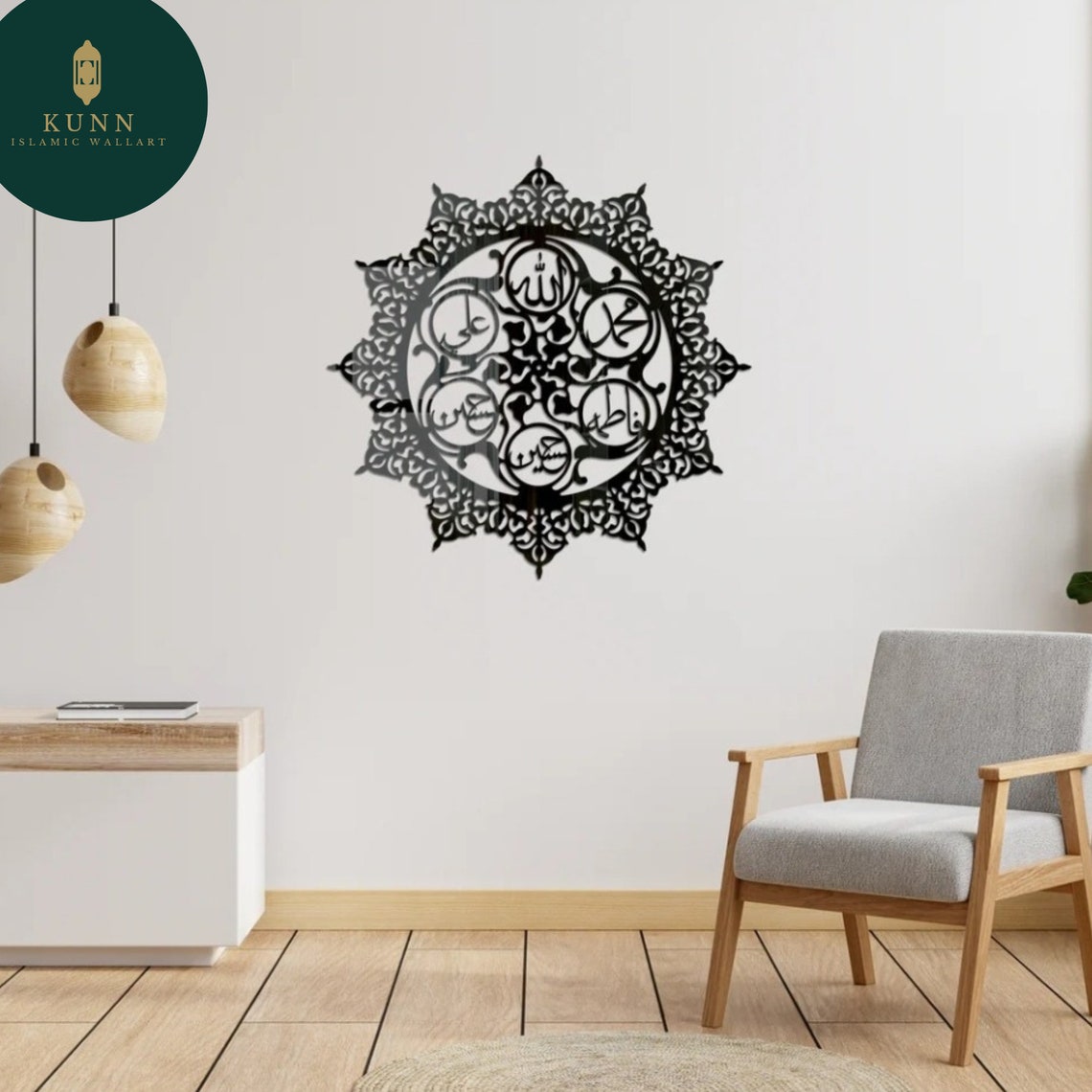 Acrylic Panjtan Pak Ahlul Bayt Islamic Shia Wall Art Arabic - Etsy
