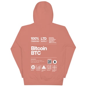 Bitcoin Label Hoodie: Premium Comfort for Crypto Lovers! Classic Style ...