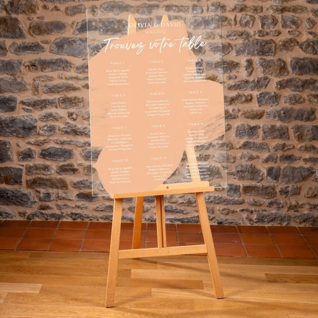 Panel Design of Your Choice Table Plan Panel for Wedding or Other in ...