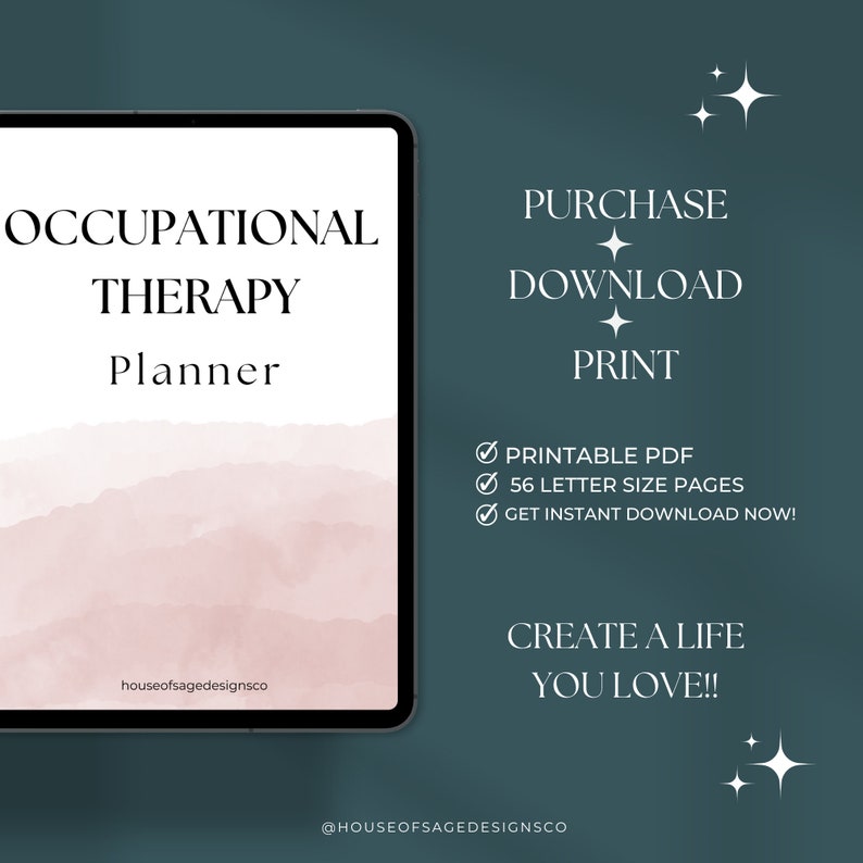 Occupational Therapy Planner, IEP Trackers, OT Planner, School OT ...