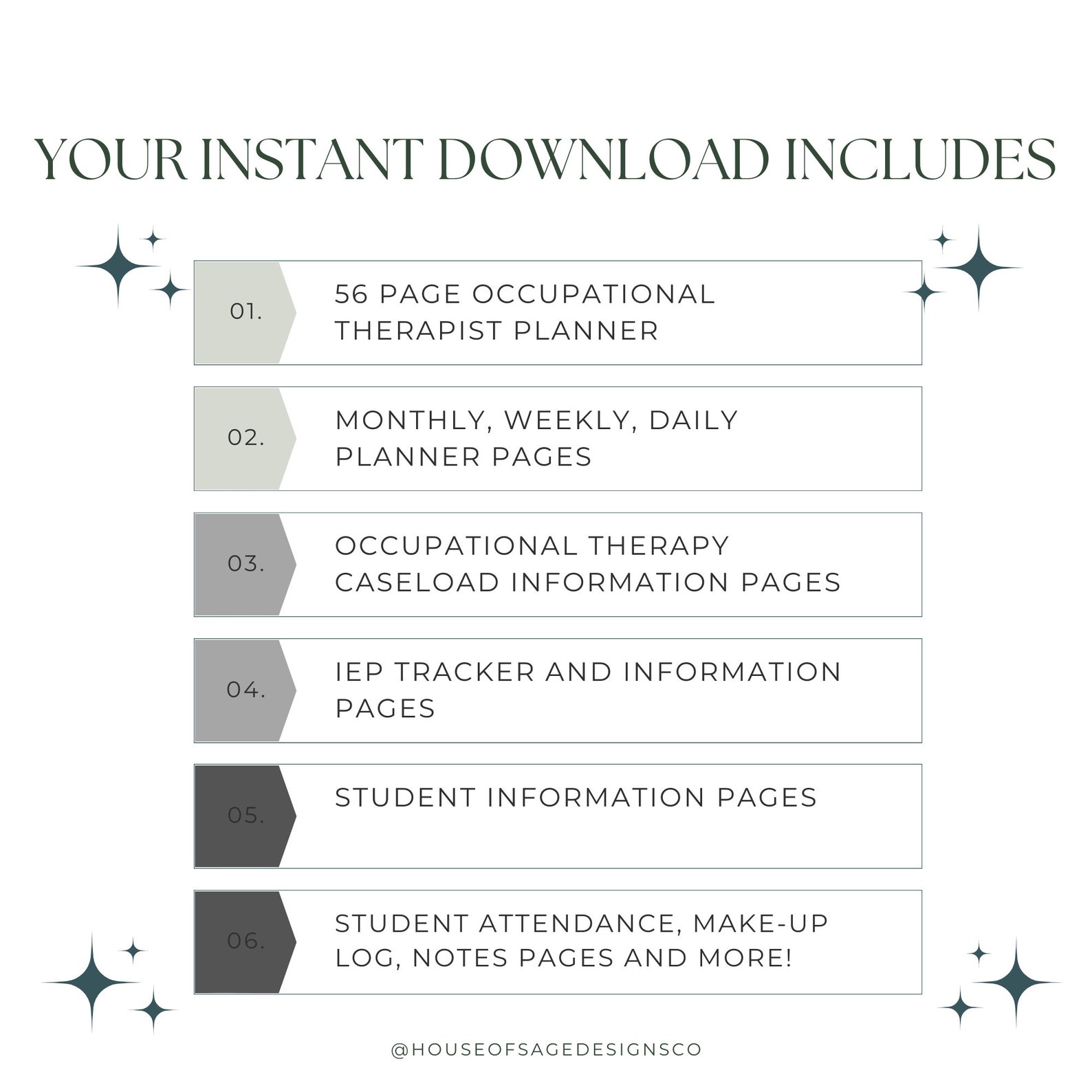 Occupational Therapy Planner, IEP Trackers, OT Planner, School OT ...