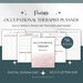 Occupational Therapy Planner, IEP Trackers, OT Planner, School OT ...