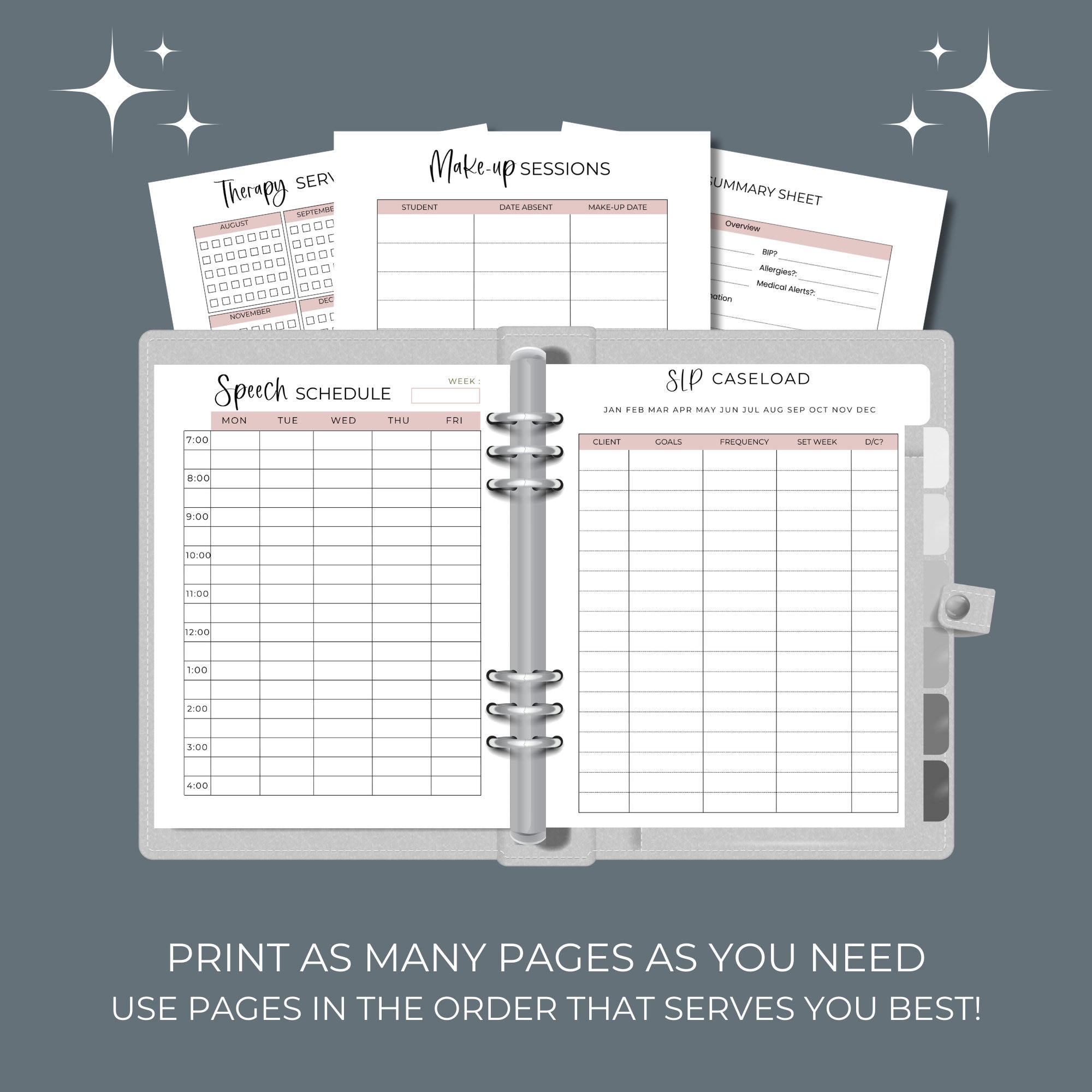 Speech Therapy Planner, IEP Trackers, SLP Planner, School SLP Planner ...