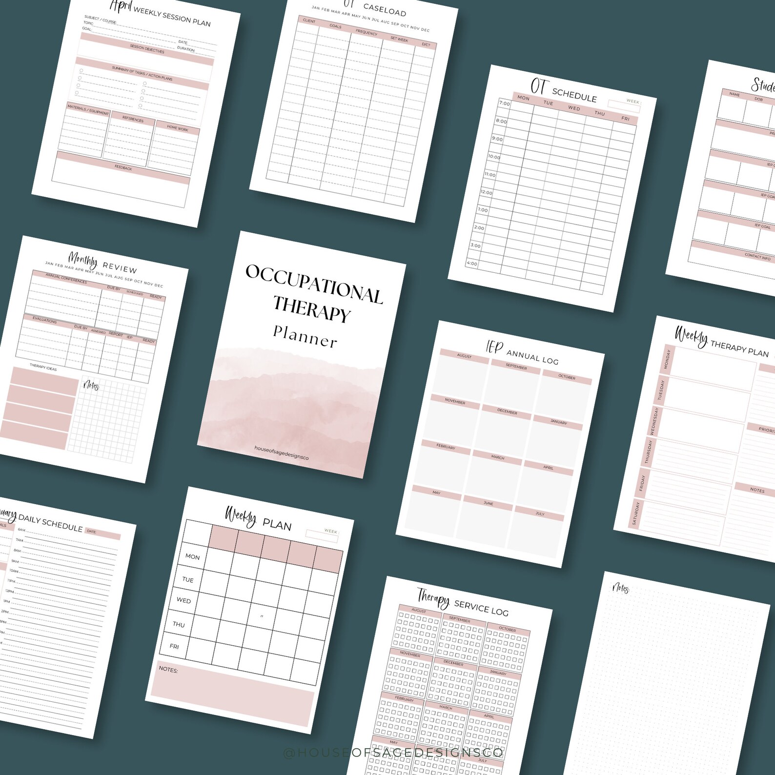 Occupational Therapy Planner, IEP Trackers, OT Planner, School OT ...